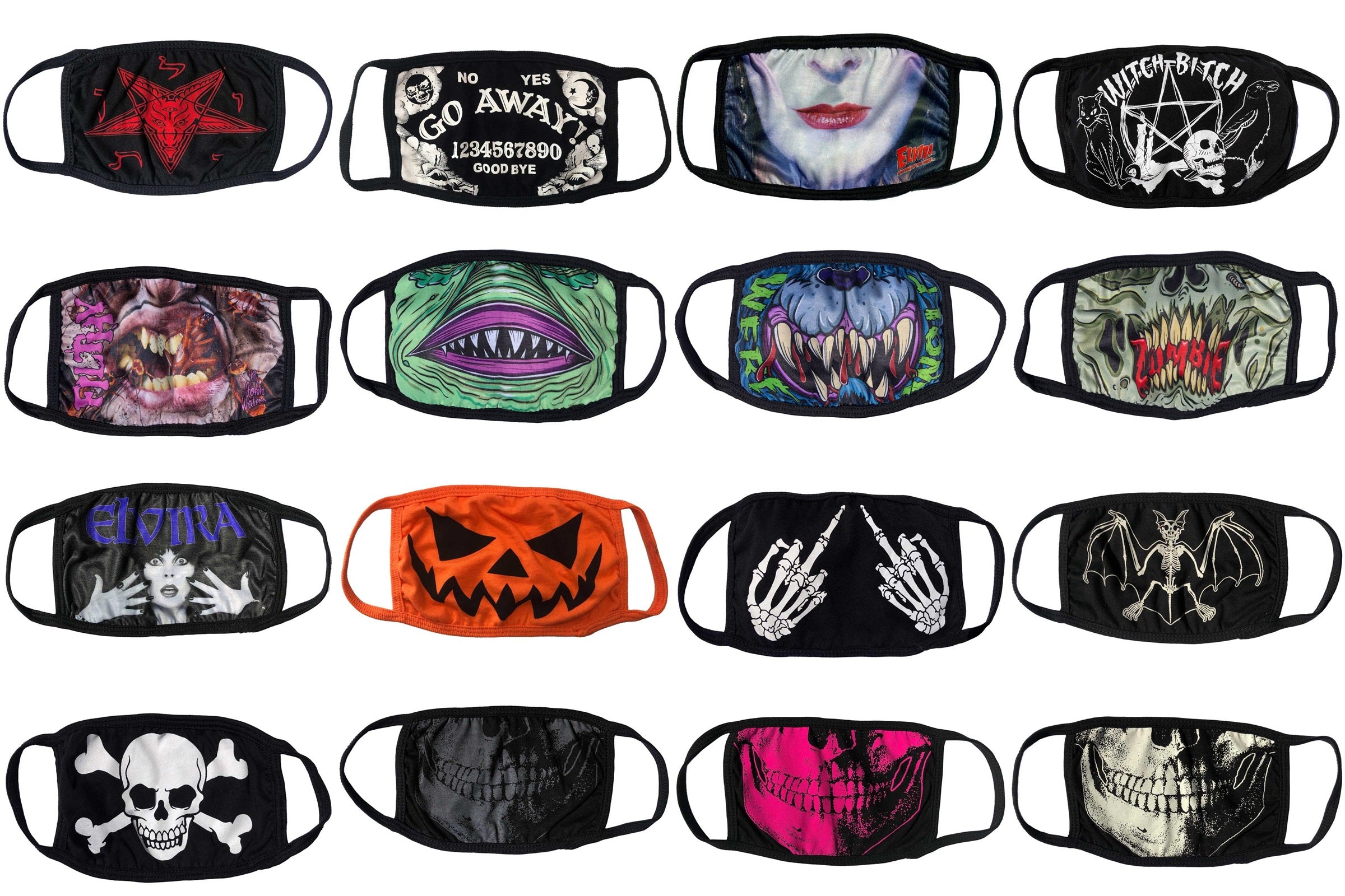 Gothic & Horror Face Masks - Spooky Creepy and Comfy!